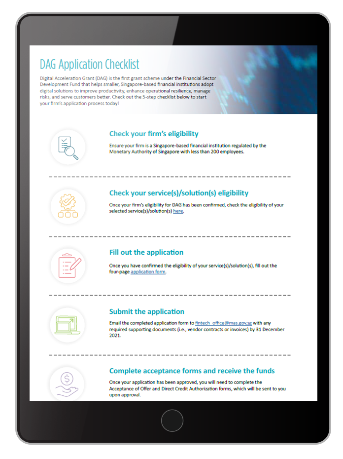 Checklist: Singapore DAG Application