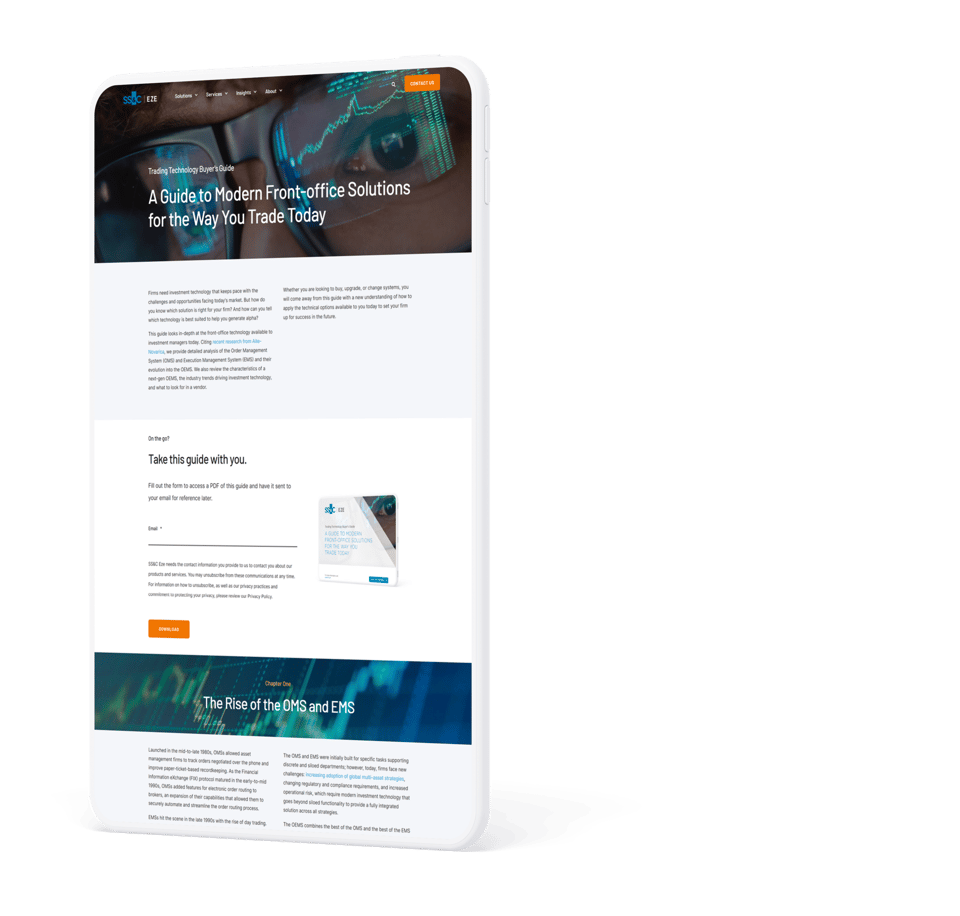 Trading Technology Buyer's Guide | SS&C Eze