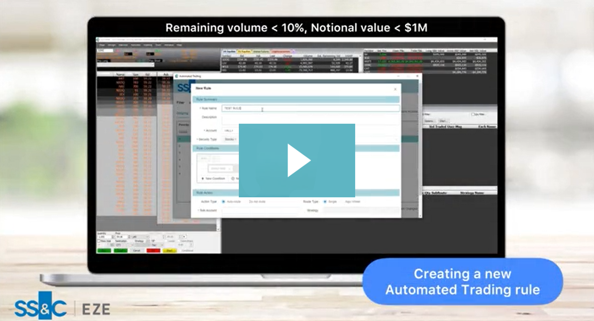 Automate Low-Touch Orders with Eze EMS Automated Trading